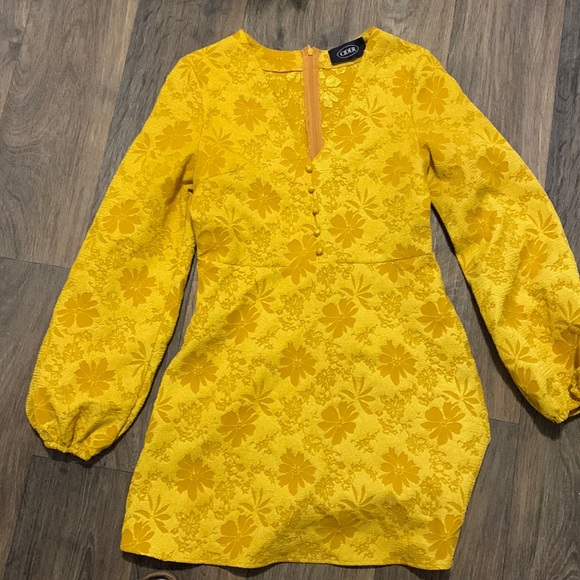 Cider | Dresses | Cider Retro Flier Styled Small V Neck Long Sleeves ...